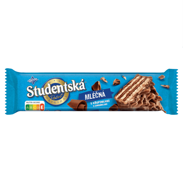 Orion Studentska Pecet Wafer Milk Chocolate & Crunch 31 g / 1.09 oz ...