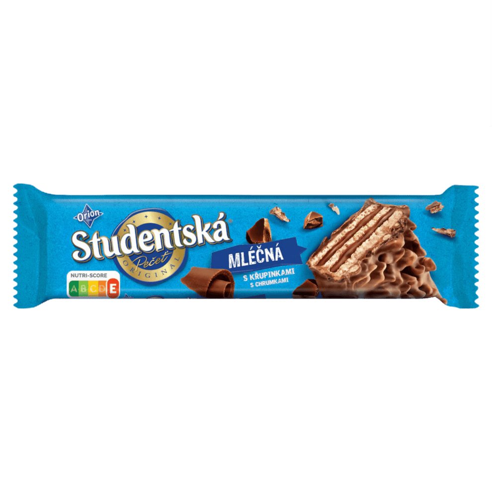 Orion Studentska Pecet Wafer Cocoa Cream & Crunch | Czechia Food ...