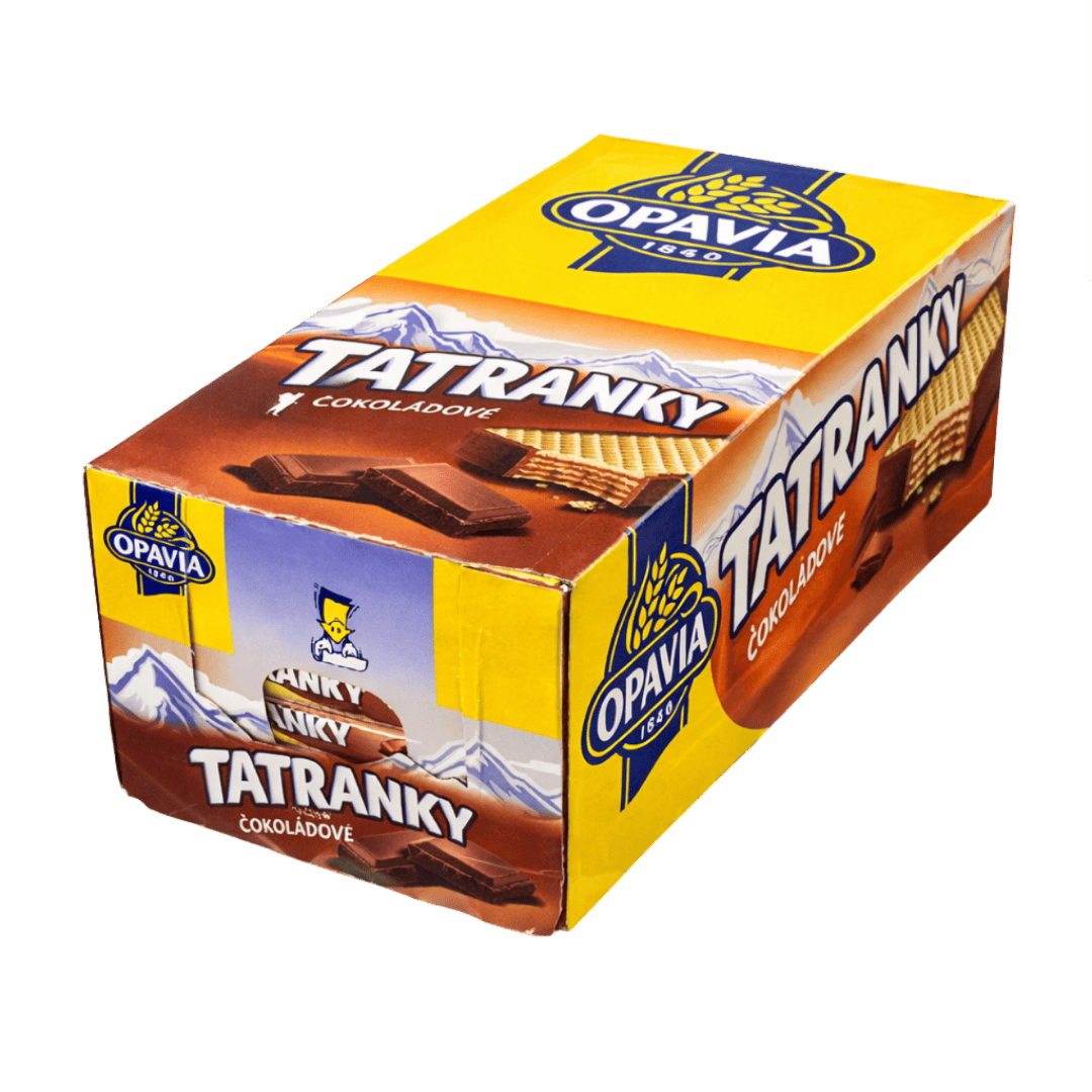 Opavia Tatranky Chocolate Pack of 36 Czech Wafer Bars | Czechia Food ...