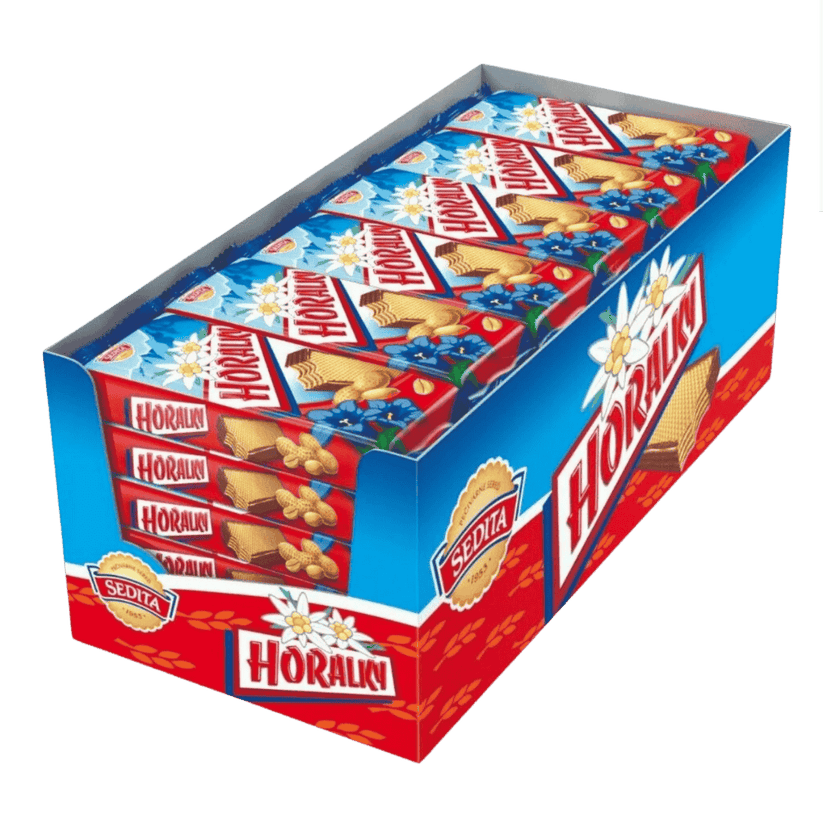 Sedita Horalky Box (56 Pieces) – Classic Peanut Wafers | Czechia Food ...