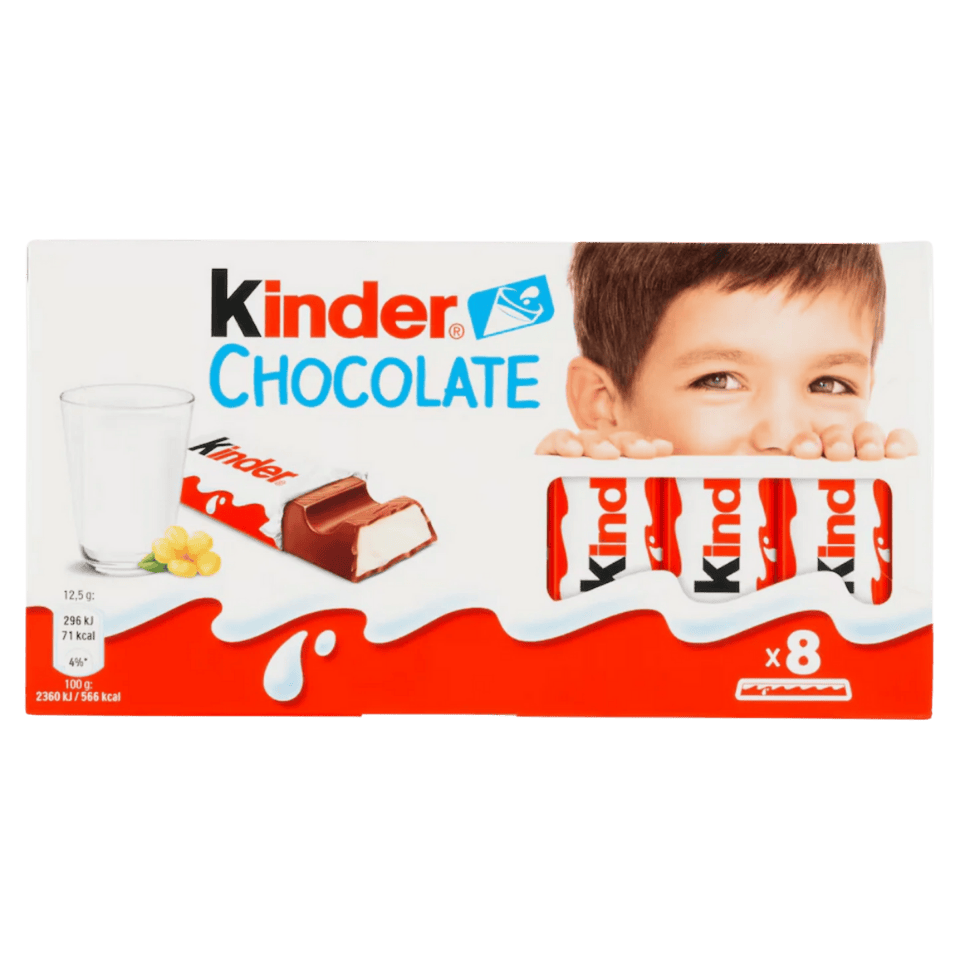 Kinder Chocolate Smooth Milk Chocolate Creamy Filling | Czechia Food ...