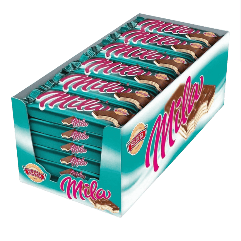 Sedita Mila Box (56 Pieces) Classic Cream-Filled Wafers | Czechia Food ...