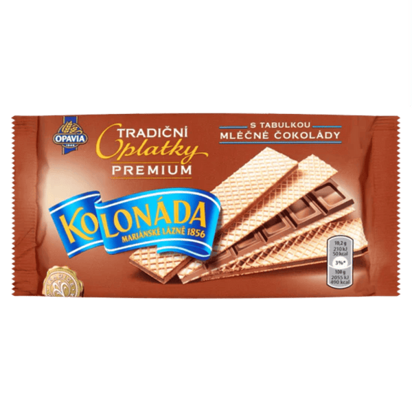 Opavia Kolónáda Wafers with Milk Chocolate Bar 92 g | Czechia Food ...